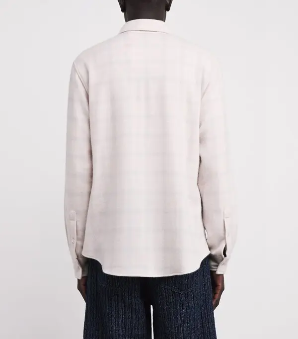 GOD'S TRUE CASHMERE Cashmere Check Overshirt - Pink