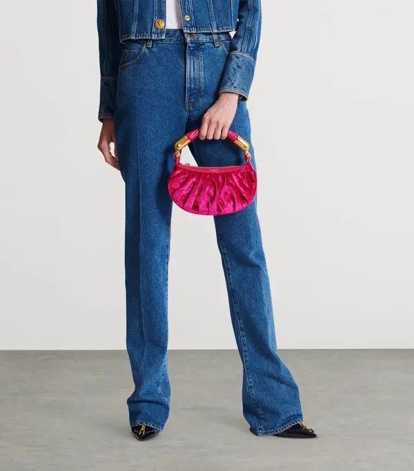 Balmain Mini Ebene Top-handle Bag - Pink