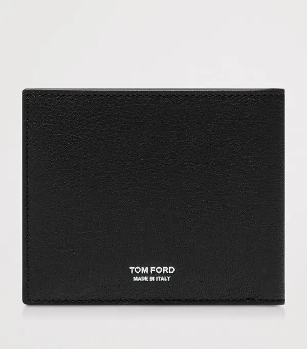 TOM FORD Leather Bifold Wallet - Black
