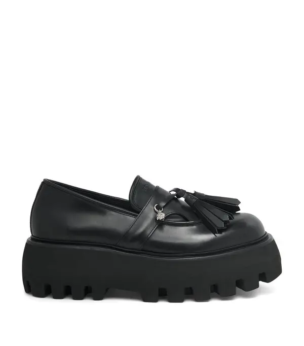 Alexander McQueen Leather Sofa Loafers
