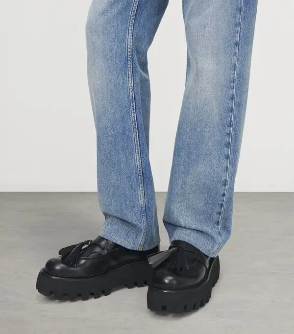 Alexander McQueen Leather Sofa Loafers