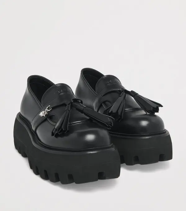 Alexander McQueen Leather Sofa Loafers