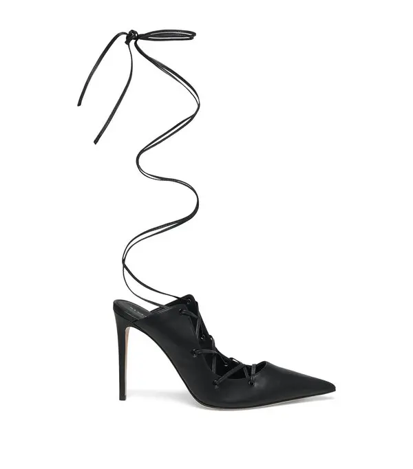 Alexander McQueen Leather Ghillie Pumps 105
