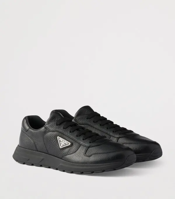 Prada Leather Prax 2.0 Sneakers - Black