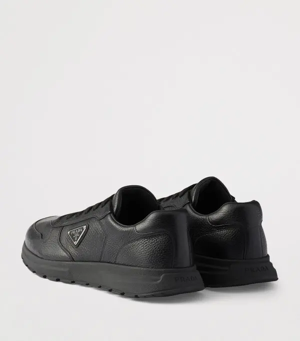 Prada Leather Prax 2.0 Sneakers - Black