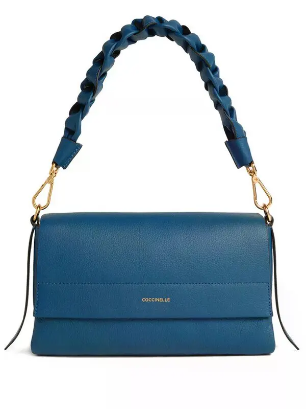 COCCINELLE Boheme Braided-handle Shoulder Bag - Blue