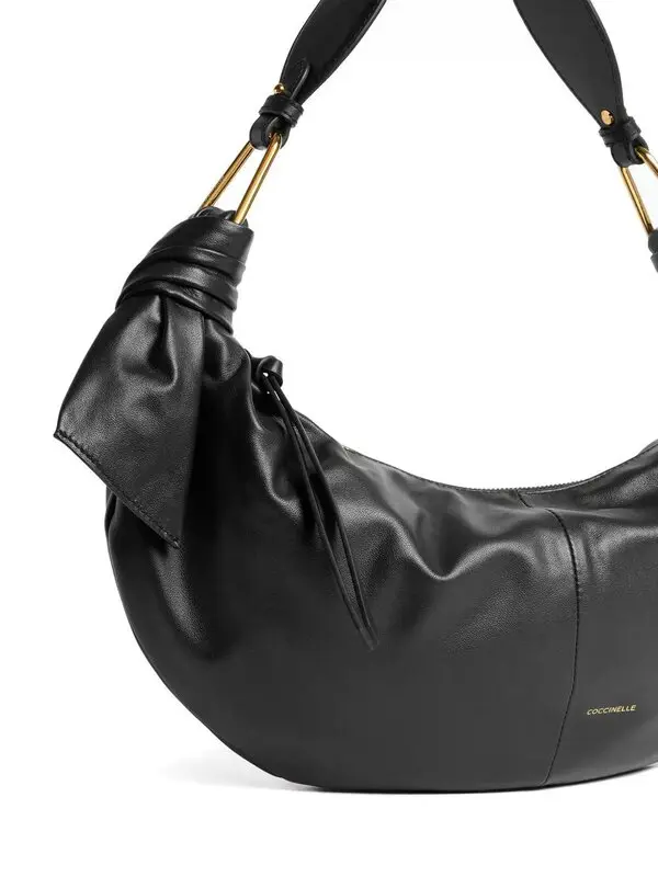 COCCINELLE Knot-detail Shoulder Bag - Black