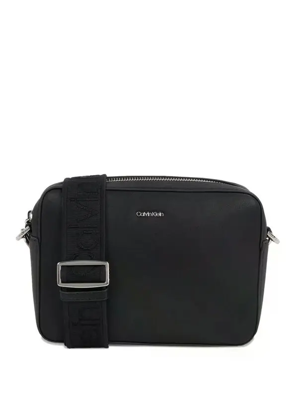 Calvin Klein Logo Strap Shoulder Bag - Black