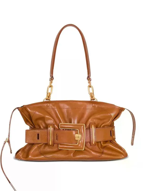 Balmain Anthem Shoulder Bag - Brown