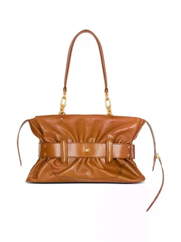 Balmain Anthem Shoulder Bag - Brown