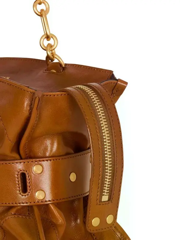 Balmain Anthem Shoulder Bag - Brown