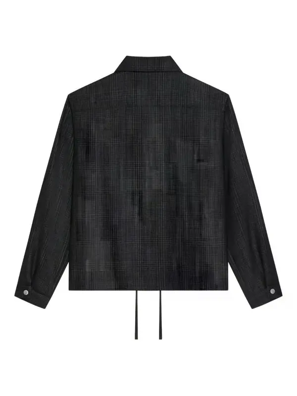 Givenchy Silver-tone Hardware Checked Jacket