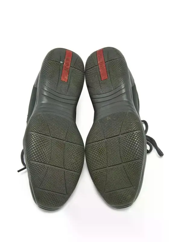 Prada Panelled Lace-up Sneakers