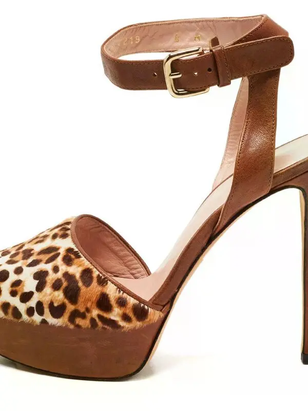 STUART WEITZMAN 125mm Leopard-print Sandals