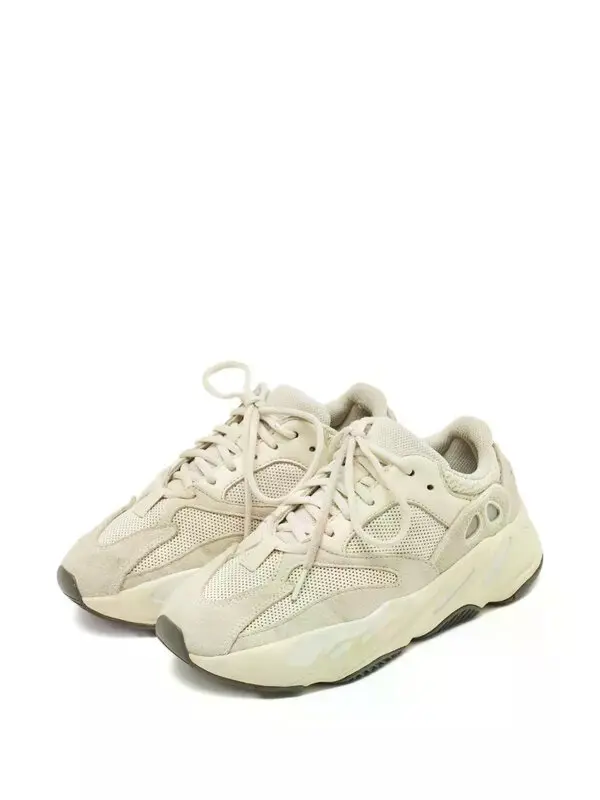 ADIDAS X YEEZY 700 Leather, Mesh, And Suede Sneakers - Neutrals