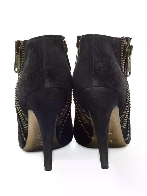 Saint Laurent 110mm Suede Zip-up Boots