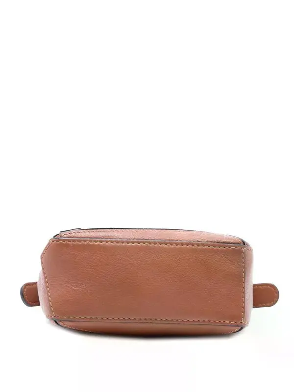 Loewe Nano Calfskin Puzzle Satchel - Brown