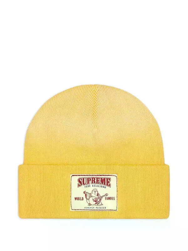 Supreme X True Religion Logo-patch Beanie - Yellow
