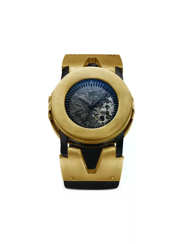 FOB PARIS Skeleton 41mm Watch - Black