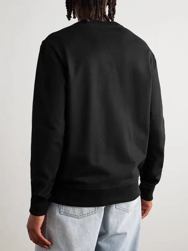 Balmain Button-embellished Cotton-blend Sweatshirt