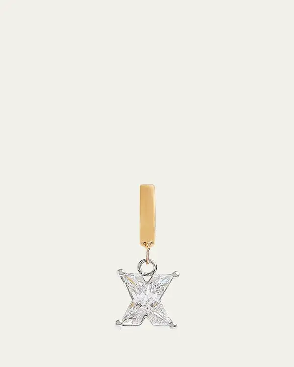 KENDALL ROW Lab Grown Diamond Letter Charm - White