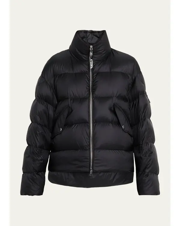 Moncler X Ee72 Edward Enninful Blas Short Down Jacket - Black