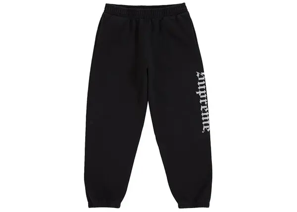 Supreme Washed Old English Sweatpant - Black