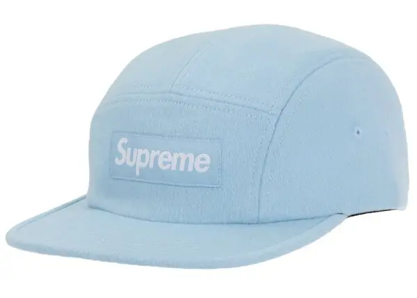 Supreme Wool Camp Cap - Light Blue