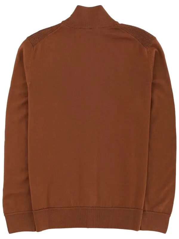 BOSS Shirt With Zip - Brown