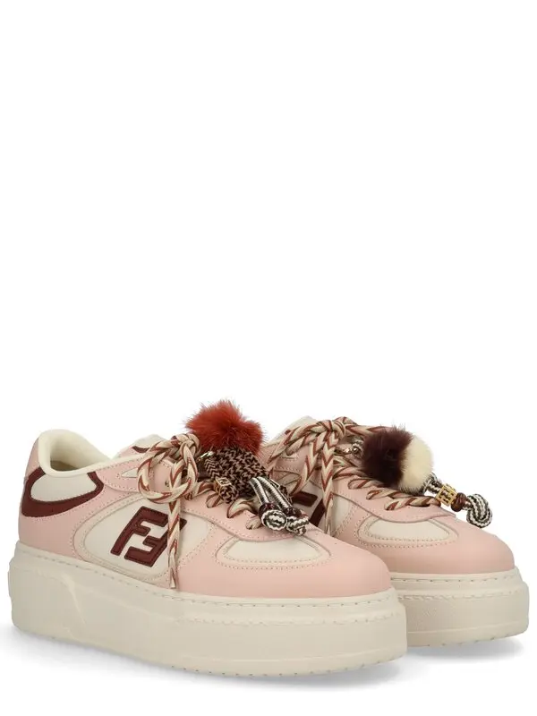 Fendi Match Sneakers - Beige