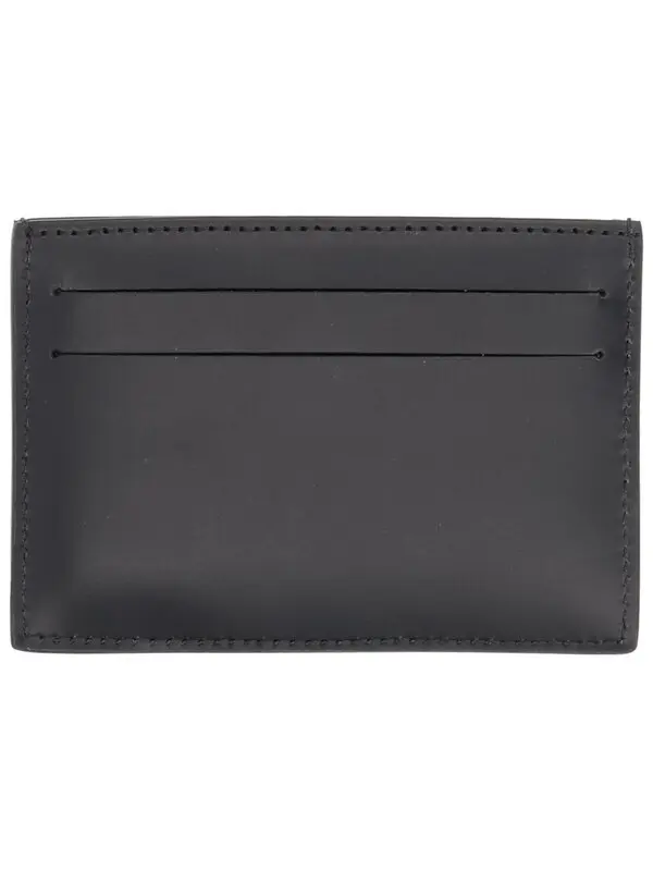 Fendi Leather Card Holder - Black