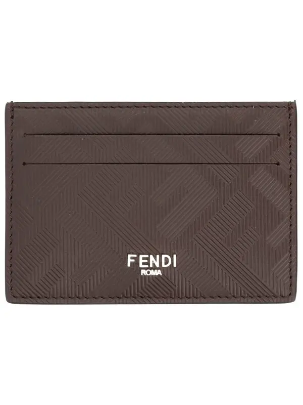 Fendi Leather Card Holder - Multicolour