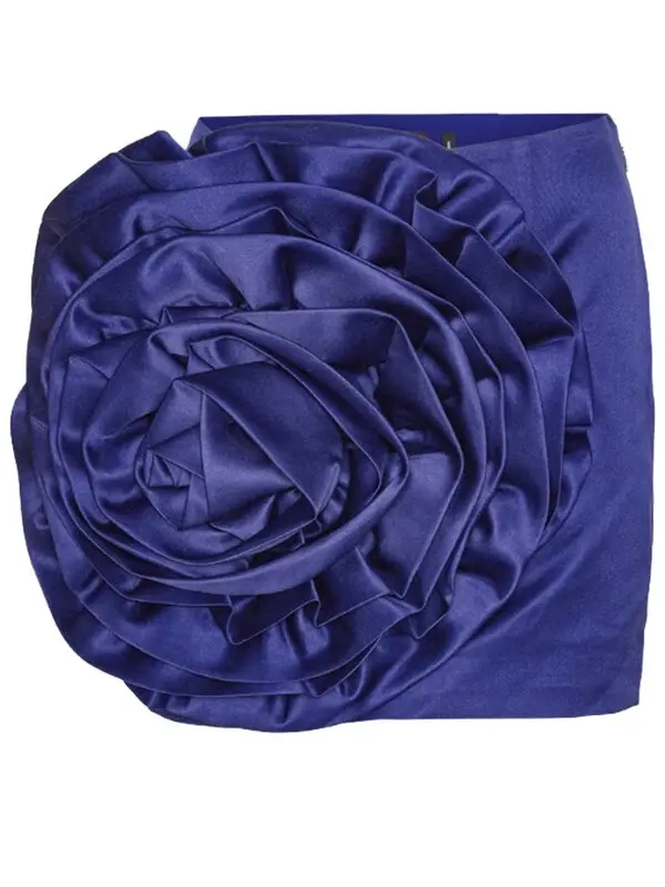 ROTATE BY BIRGER CHRISTENSEN Big Flower Skirt - Blue