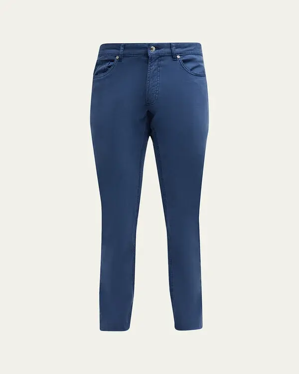 Peter Millar Wayfare 5-pocket Stretch Denim Pants - Mdblue