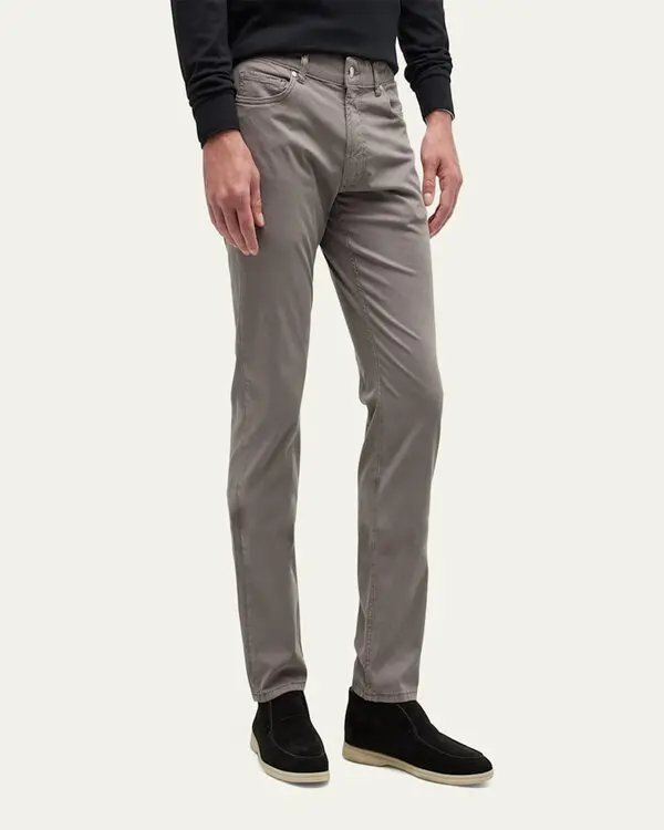 Peter Millar Wayfare 5-pocket Stretch Denim Pants - Mdblue