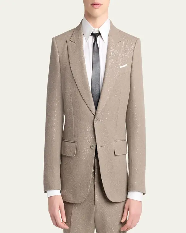 TOM FORD Sequin Boucle Peak Lapel Sport Coat