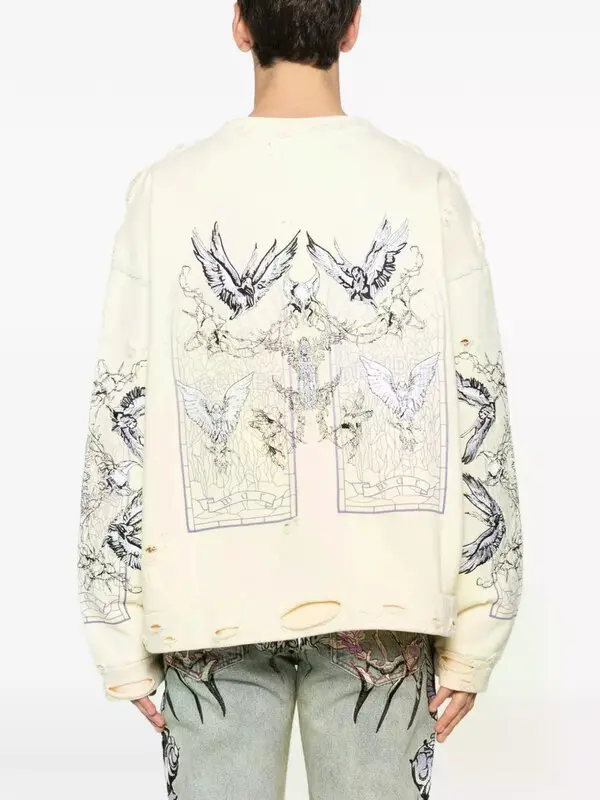 WHO DECIDES WAR BY EV BRAVADO Ascension Sweatshirt - Yellow