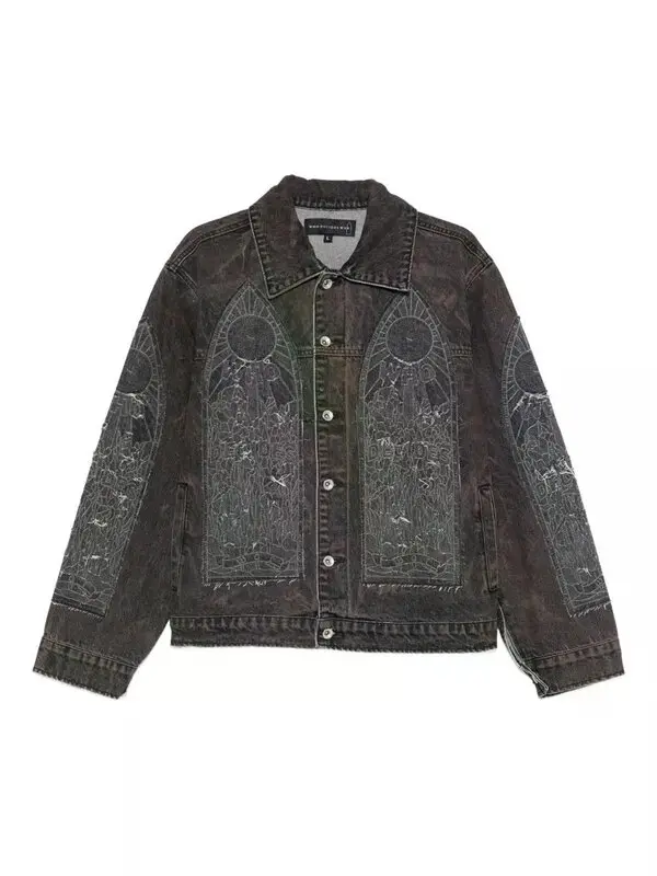 WHO DECIDES WAR Mechanic Denim Jacket - Brown