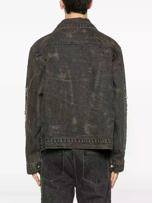 WHO DECIDES WAR Mechanic Denim Jacket - Brown