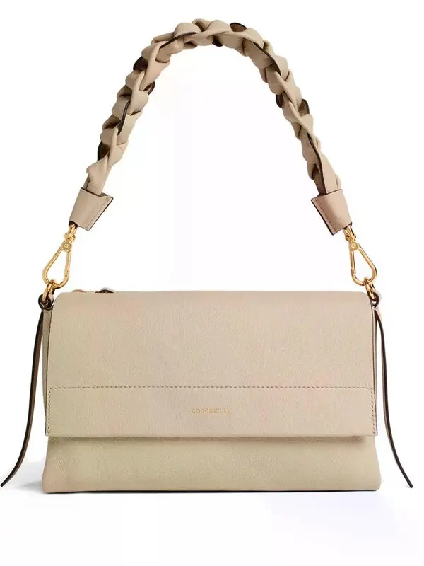 COCCINELLE Braided-handle Shoulder Bag - Neutrals