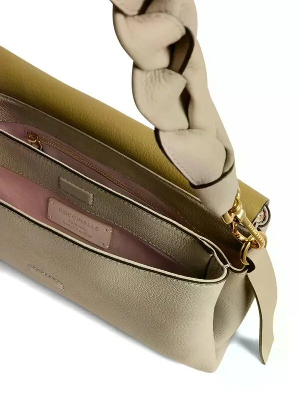 COCCINELLE Braided-handle Shoulder Bag - Neutrals