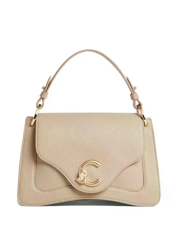 COCCINELLE Small C-me Logo Shoulder Bag - Neutrals