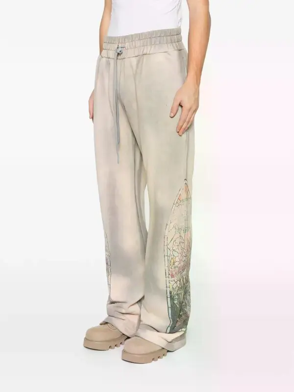 WHO DECIDES WAR BY EV BRAVADO Graphic-print Track Pants