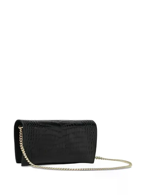 Pinko Chain Croc-effect Wallet