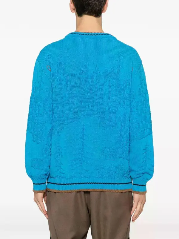 KIKO KOSTADINOV Fitz Embroidered Sweater - Blue