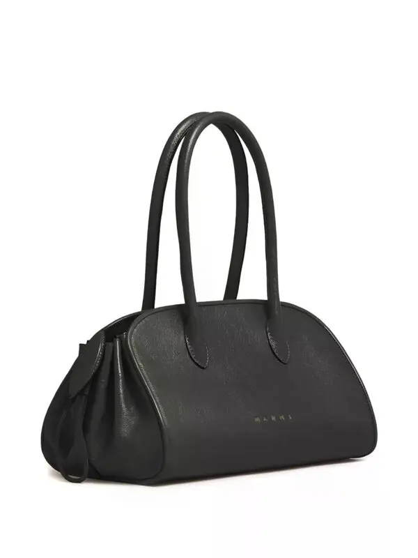 Marni Tulipea Drawstring Leather Tote Bag