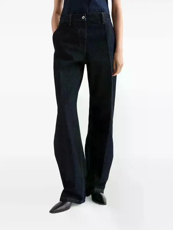 JIL SANDER Button-fly Flared Jeans