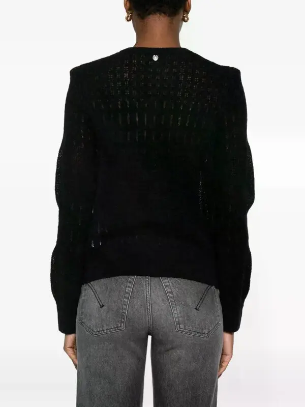 Liu Jo Button-front Open-knit Cardigan