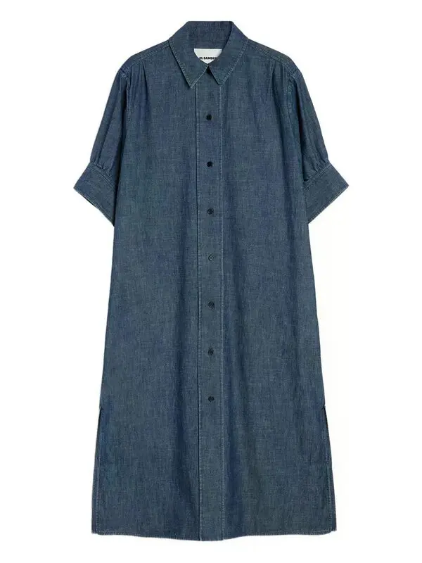JIL SANDER Chambray Short-sleeve Dress