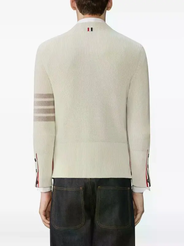 Thom Browne Striped 4-bar Sweater - Neutrals